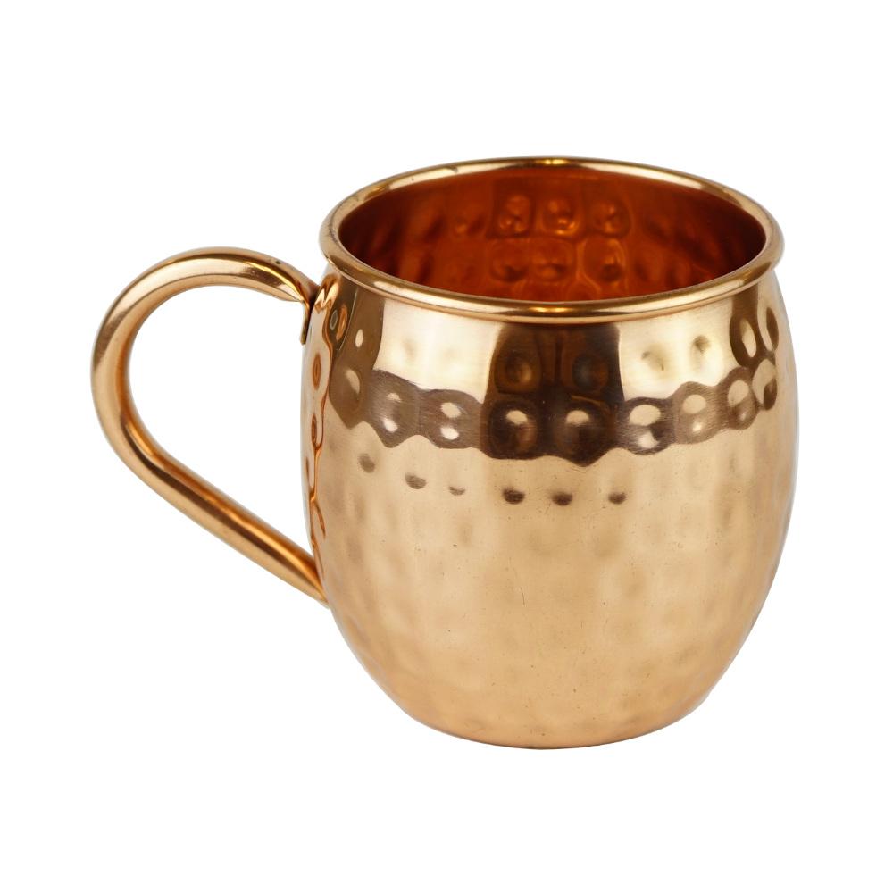 Artigee Moscow Mule Copper Mugs 100% Pure Solid Hammered Red Copper ...